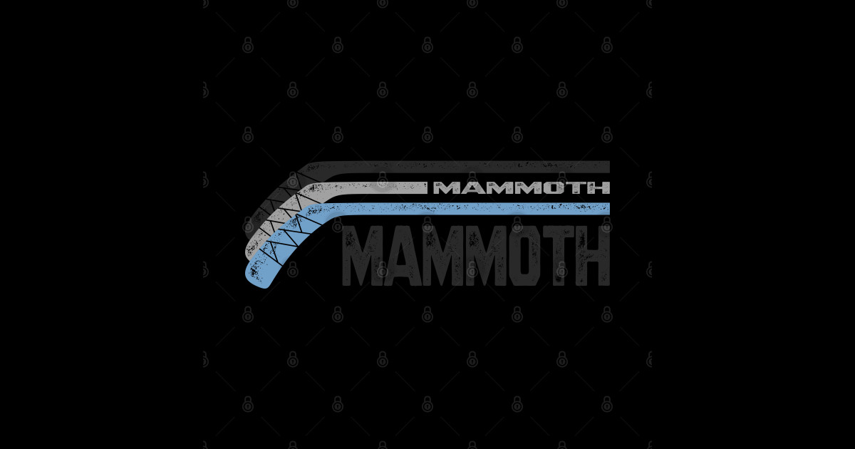 Utah Mammoth Stick Lines - Sports - Sticker | TeePublic