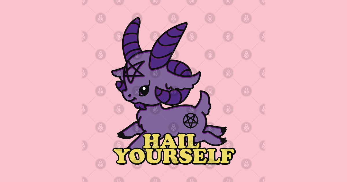 hail yourself - Satan - T-Shirt | TeePublic