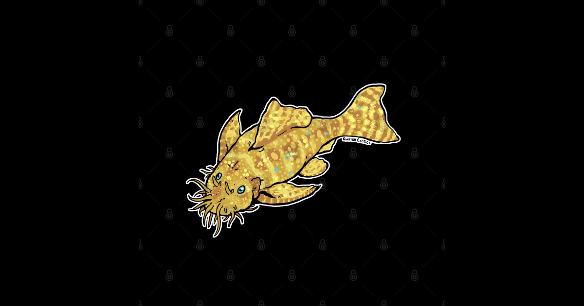 Bristlenose Pleco - Lemon - Pleco - Sticker | TeePublic