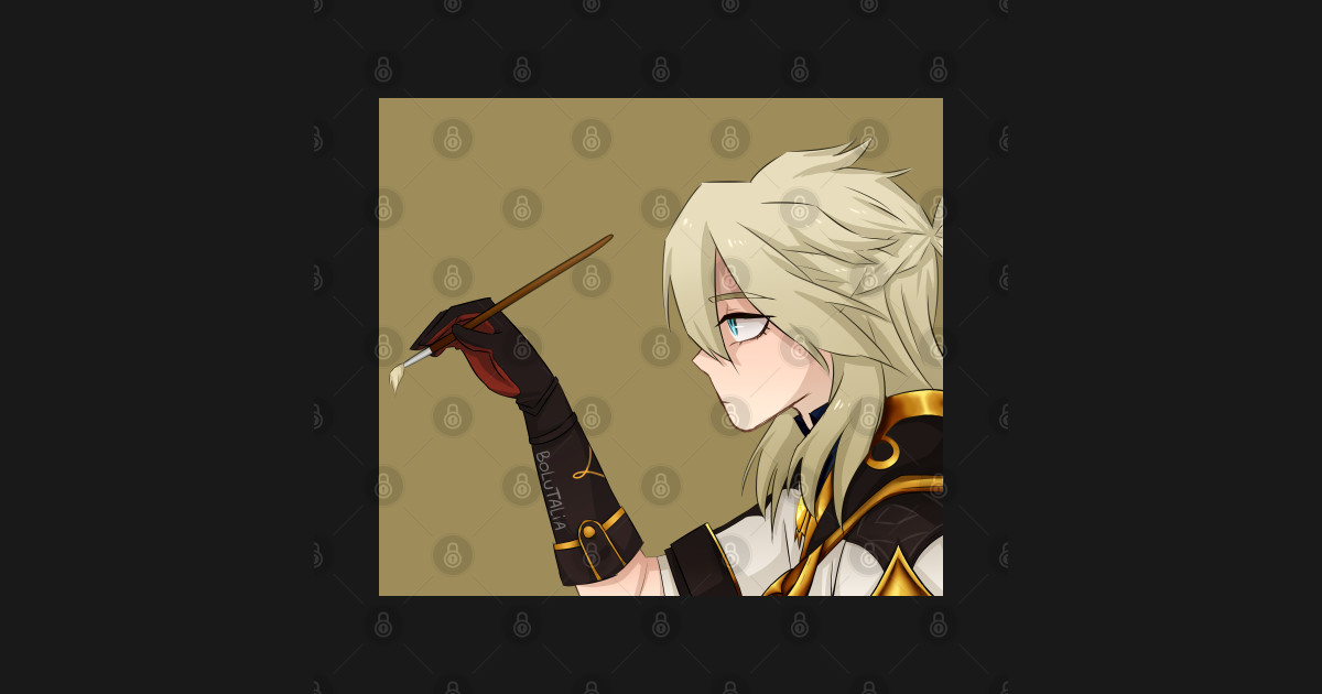 Albedo Genshin Impact FANART - Genshin Impact - T-Shirt | TeePublic