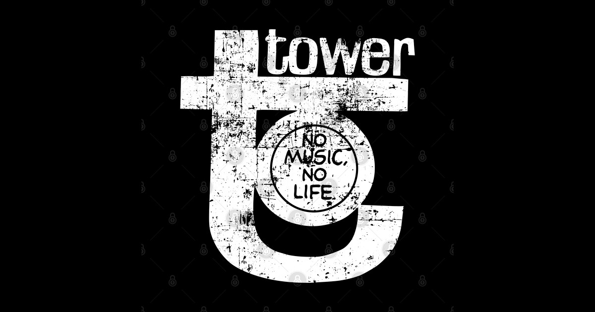 Vintage Tower Record - Tower Records - Sticker | TeePublic