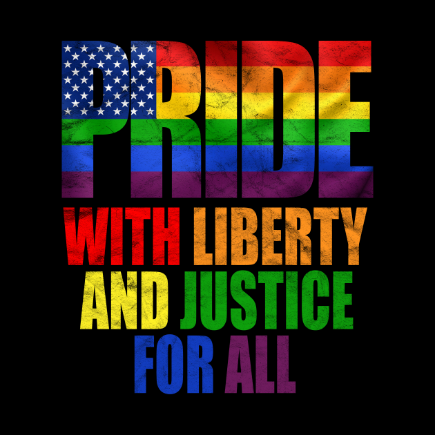 Lgbt Pride With Liberty And Justice For All Lgbt Pride Mug