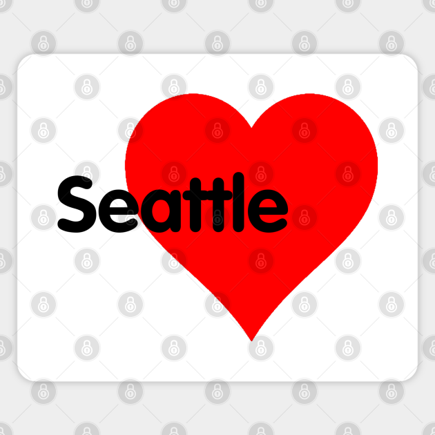 I heart Seattle - Seattle - Sticker | TeePublic
