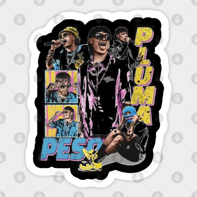 Peso Pluma Retro Vintage - Peso Pluma - Sticker | TeePublic