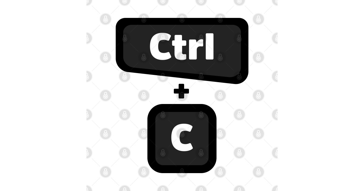 Ctrl + C - Computer Programming - Light Color - Programming - T-Shirt | TeePublic