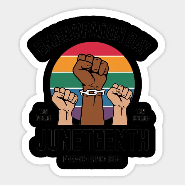 Juneteenth Emancipation Day - Juneteenth Emancipation Day - Sticker ...