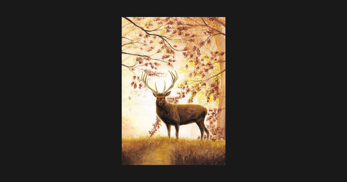 Golden Spiritual Guide - Deer - T-Shirt | TeePublic