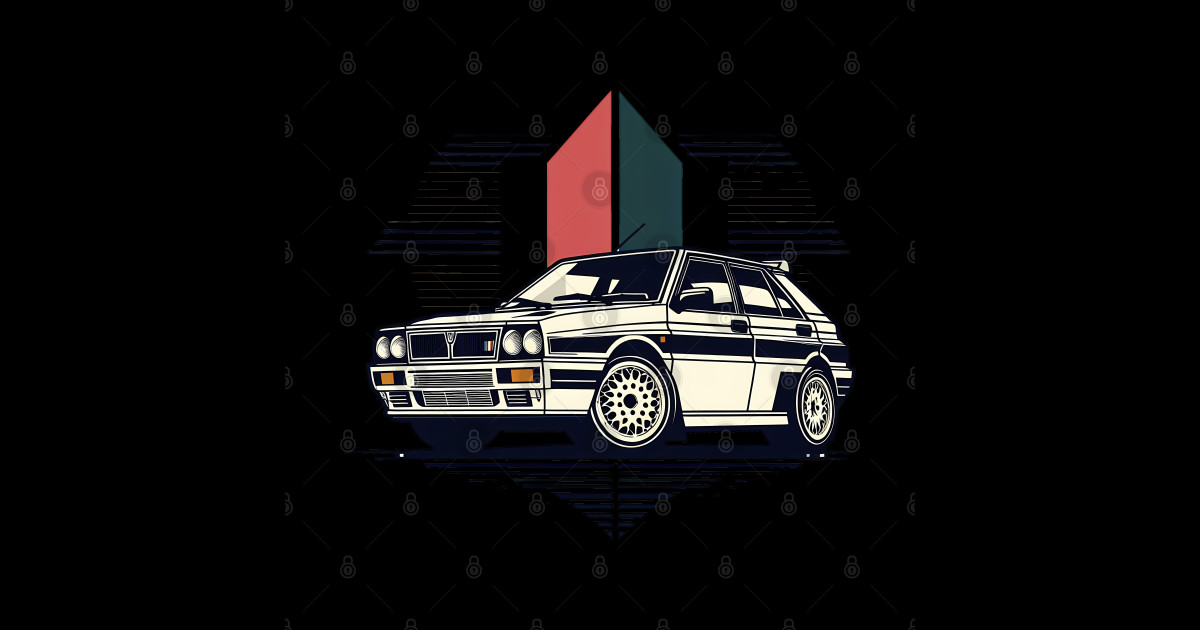 Lancia Delta Integrale Rally Car - Lancia Delta - Posters and Art ...