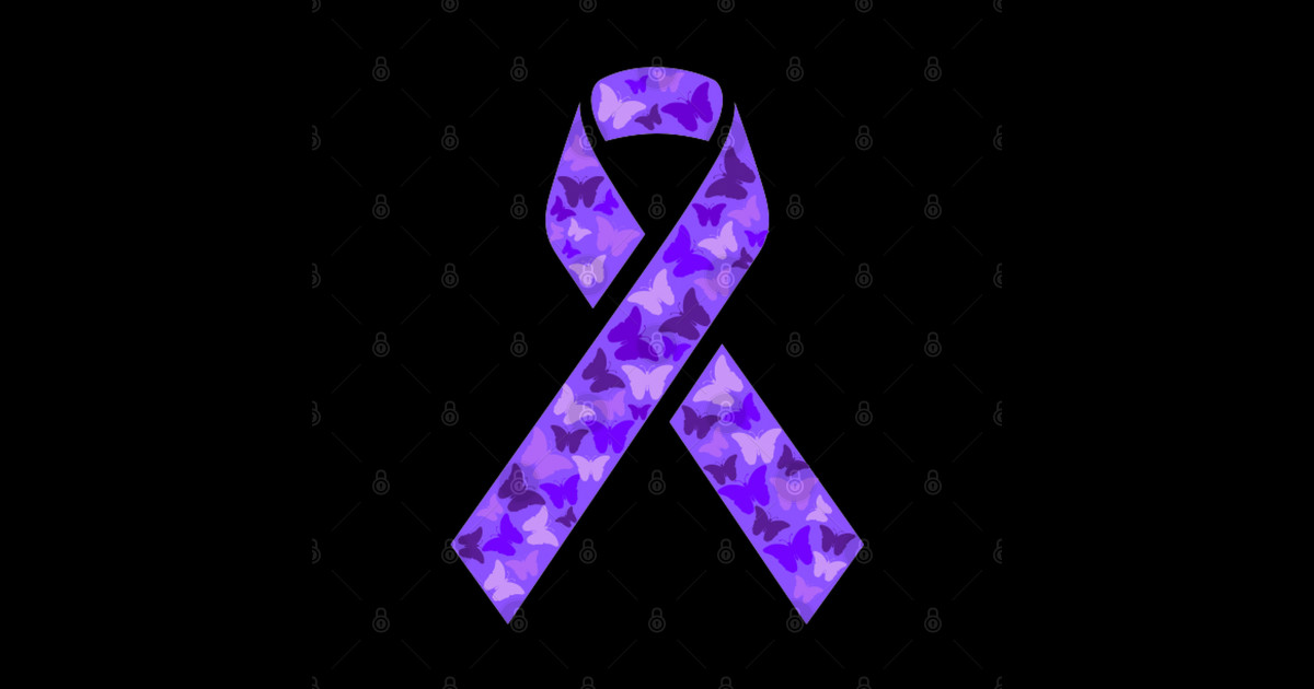 IBD Awareness Ribbon with Butterflies - Ibd Awareness Ribbon With ...