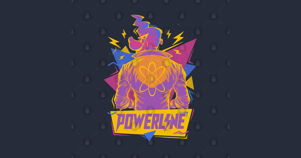Powerline - Cool Animation Singer - Stand Out - T-Shirt | TeePublic