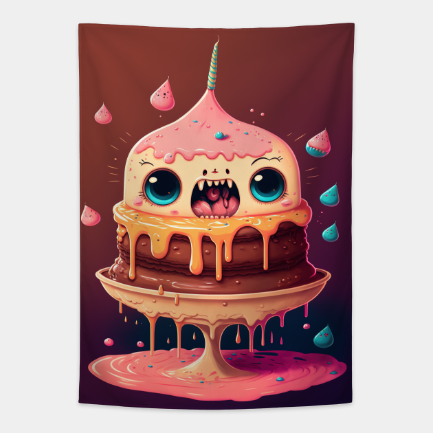 Cake Caricature - January 1st - Yearlong Psychedelic Cute Cakes ...