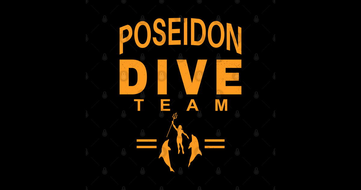 Poseidon Dive Team - Poseidon Dive Team - Sticker | TeePublic