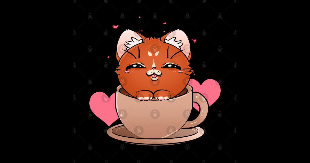 Cuppy Cats - Cuppy Cats - Sticker | TeePublic