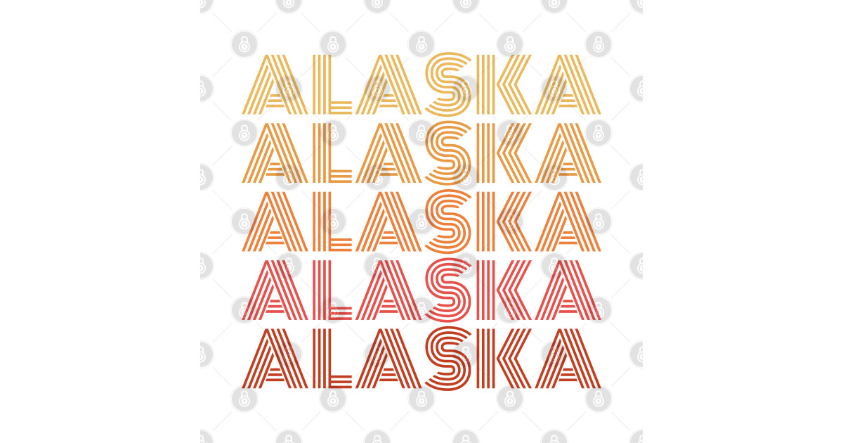 Alaska Home State Pride 70s Retro Alaskan Cruise Summer Vacation ...