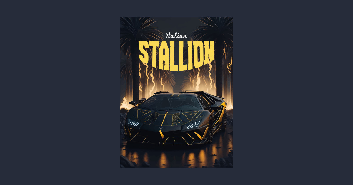 Italian Stallion - Sports Car Racing - T-Shirt | TeePublic