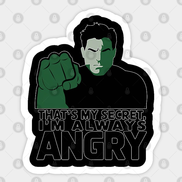 Always Angry Banner - War Within - Sticker | TeePublic