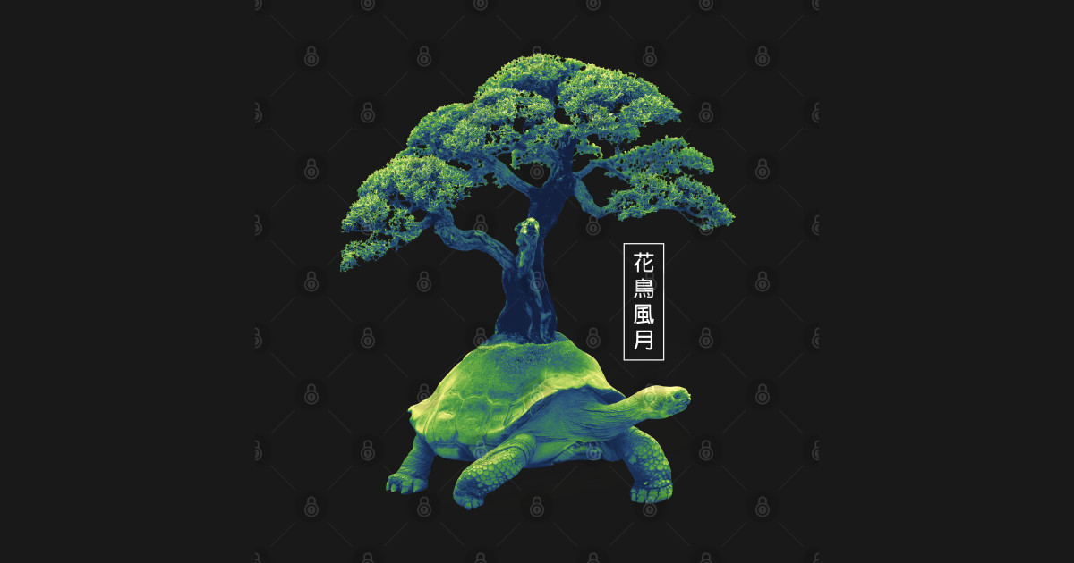 Turtle Tree Abstraction - Turtle Tree Abstraction - T-Shirt | TeePublic