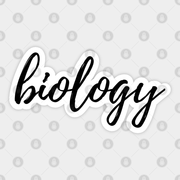 Biology Binder Label - Binder Label - Sticker | TeePublic