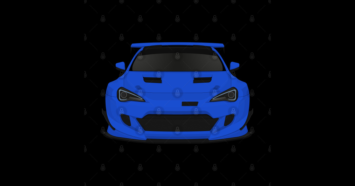 GT86 widebody Blue - Toyota Gt86 - Sticker | TeePublic