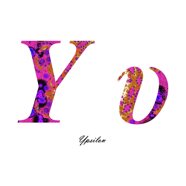 Ypsilon Greek Alphabet - Greek - T-Shirt | TeePublic