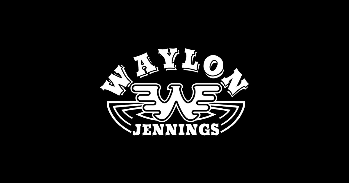 Waylon White Logo - Waylon Jennings - Sticker | TeePublic