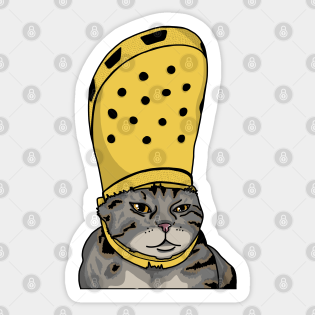 Pope Cat II - Cat - Sticker | TeePublic