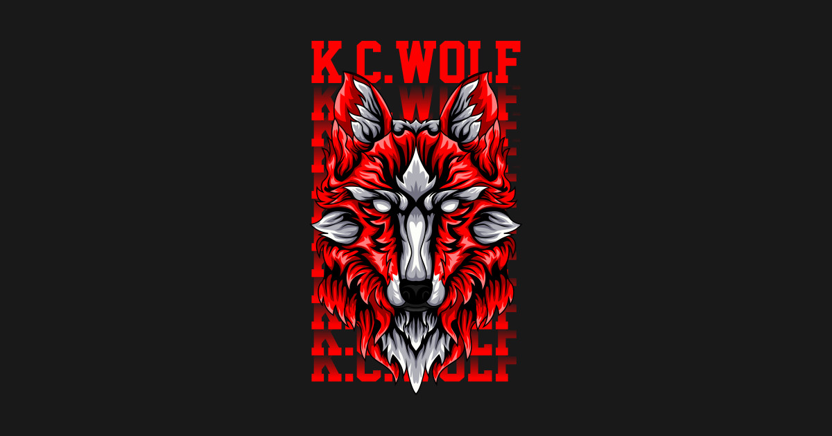 kc wolf mascot - Kansas Wolf - T-Shirt | TeePublic