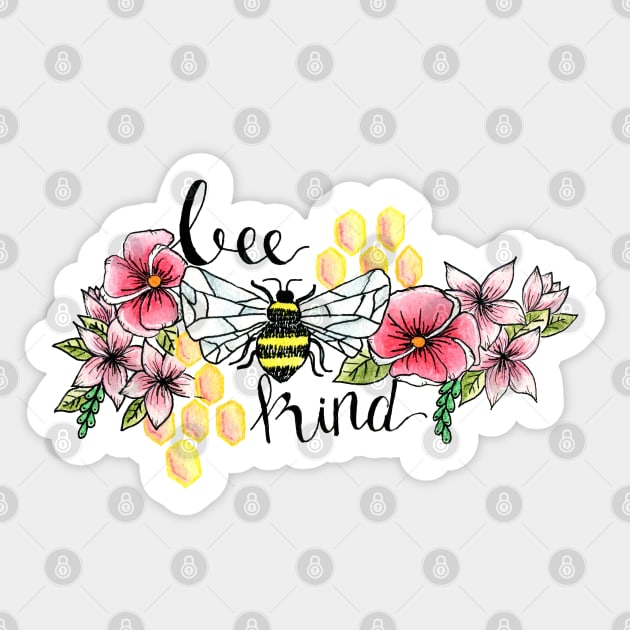 Bee Kind - Bee - Sticker | TeePublic