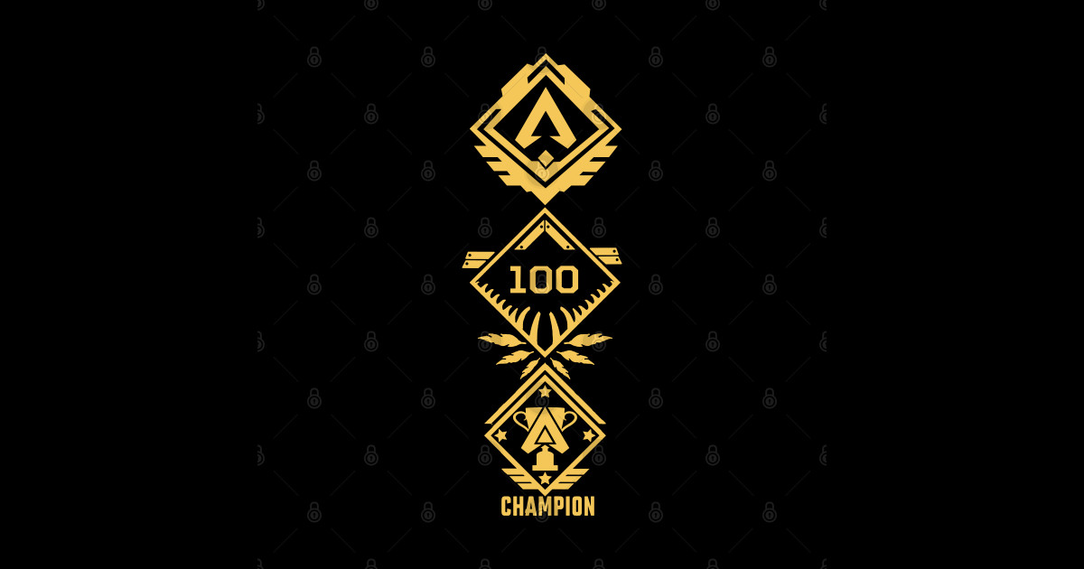 Apex Legend - Your champion ( Front and back ) Single Color - Apex ...