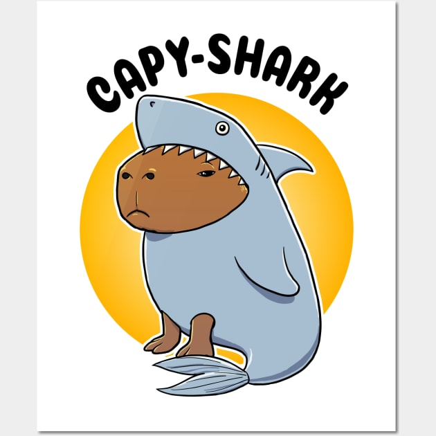 Capyshark Capybara Shark - Capybara - Posters and Art Prints | TeePublic