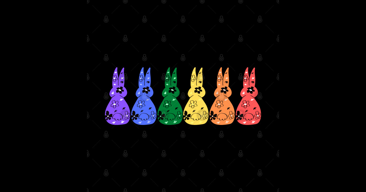 Pride Easter Bunnies - Lgbt Easter - Sticker | TeePublic