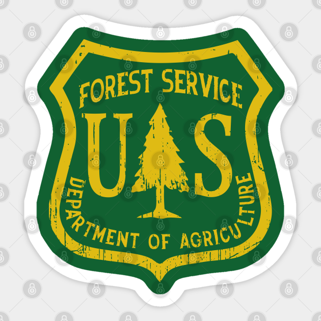 Forest Service Vintage Emblem - Forest Service - Sticker | TeePublic