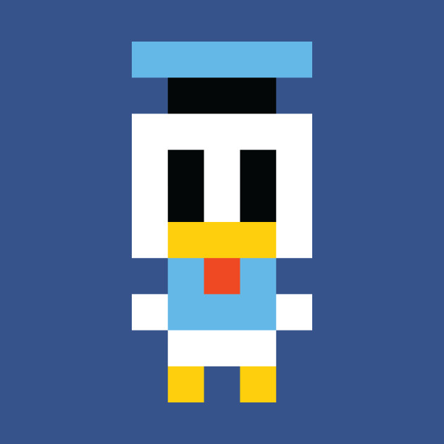 Pixel Donald - Disney - T-Shirt | TeePublic