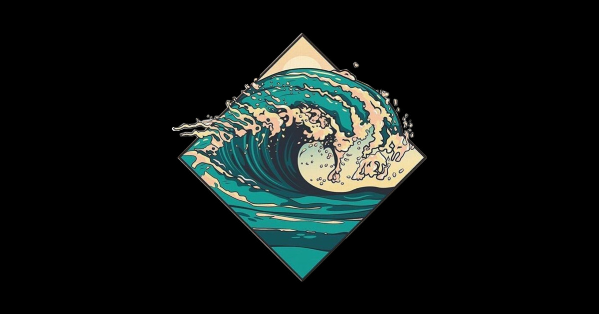 wave - Vsco - Sticker | TeePublic