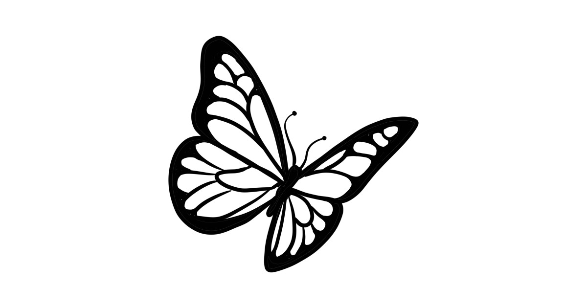 Stick figure butterfly - Stick Figure Butterfly - T-Shirt | TeePublic