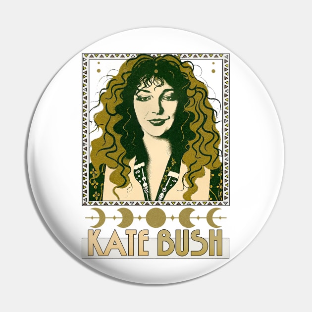 Kate Bush †† Aesthetic Fan Art Design - Kate Bush - Pin | TeePublic