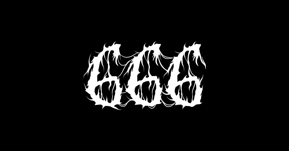 666 metal font - 666 - Sticker | TeePublic