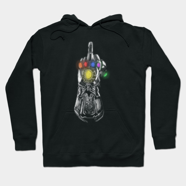 Infinity Gauntlet - Middle Finger Version - Infinity Gauntlet - Hoodie ...