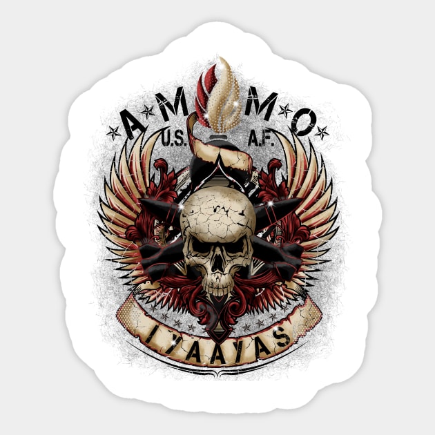 AMMO US AF IYAAYAS ARMY - Air Force - Sticker | TeePublic