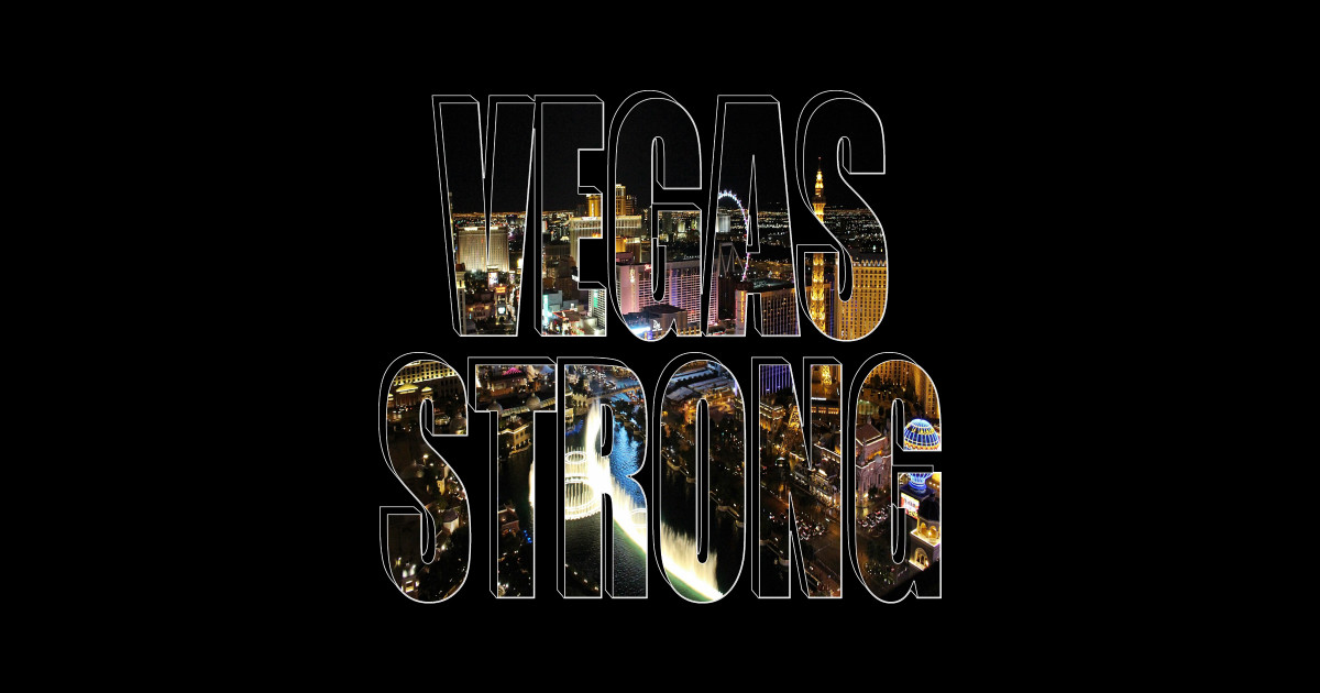 Vegas Strong - Las Vegas Style - Sticker | TeePublic