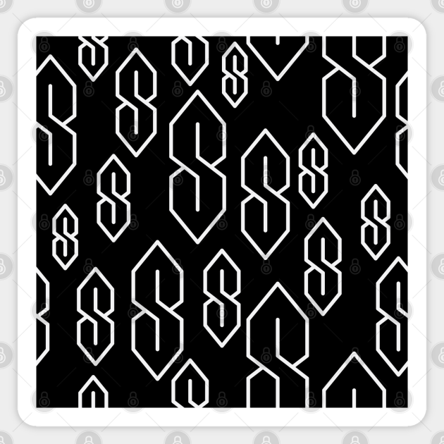 Cool S Symbol Pattern (White) - Cool S - Sticker | TeePublic