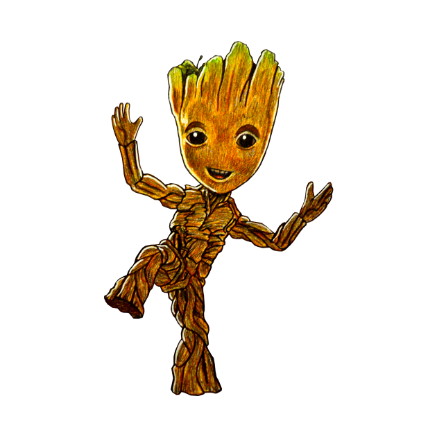 Cute Groot - Baby Groot Chibi - T-Shirt | TeePublic