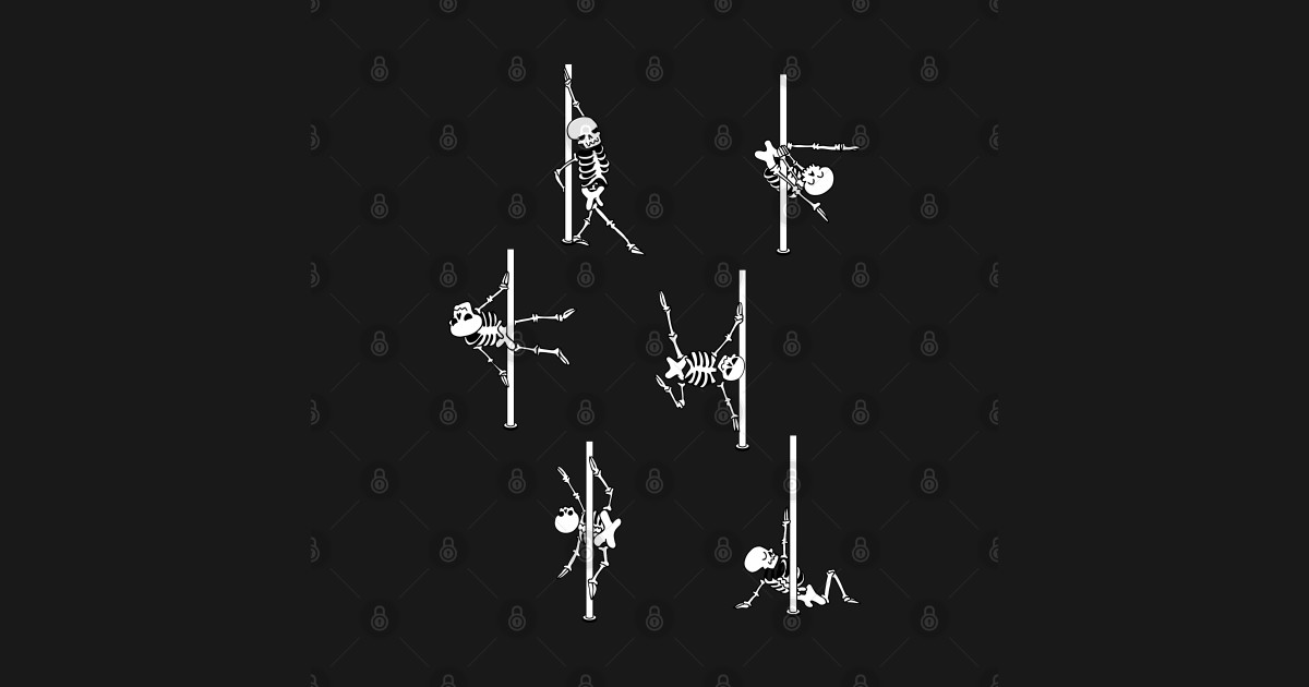 Skeleton Pole Dancing Club - Skeleton - T-Shirt | TeePublic