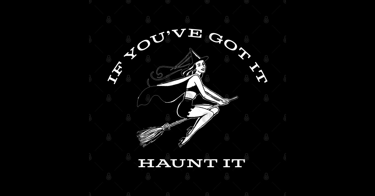 If Youve Got It Haunt It Sexy Witch Witchcraft Pun Humor Witch