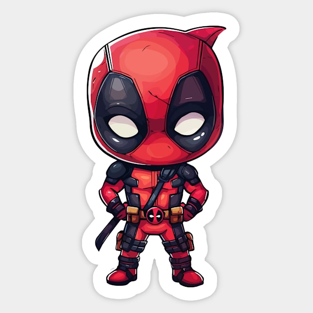 Chibi D Pool - D Pool - Sticker | TeePublic