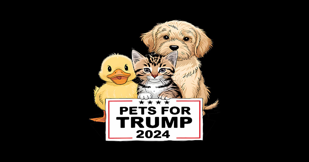 Pets for Trump, Duck, cat, dog - Donald Trump 2024 - Pets For Trump ...