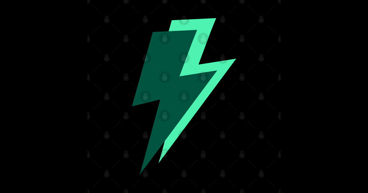Green Lightning Bolts Pattern - Lightning Bolt - Sticker | TeePublic