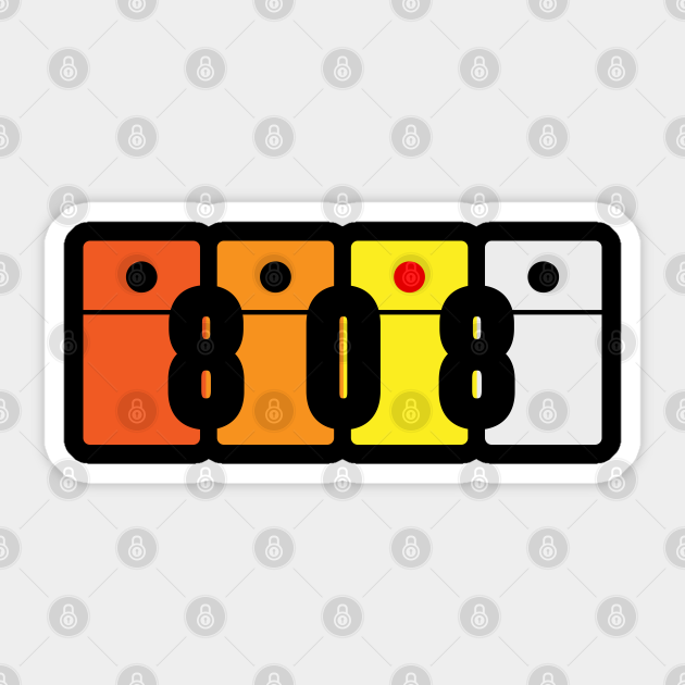 808 - 808 - Sticker | TeePublic