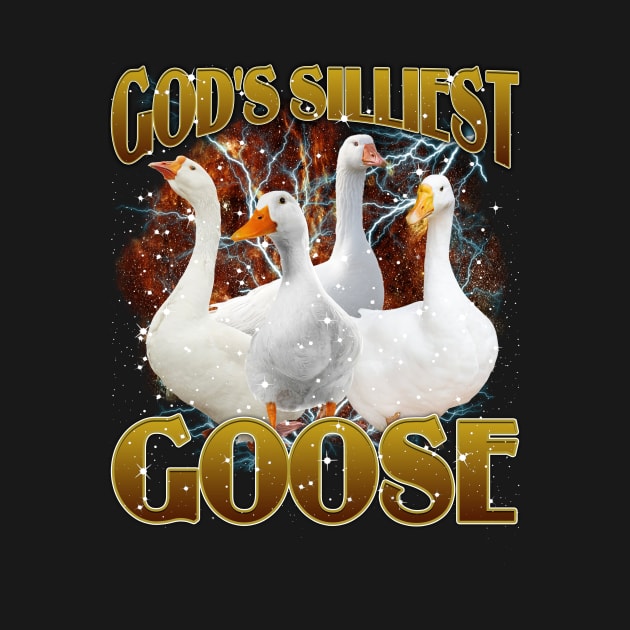 God's Silliest Goose Funny Goose Sarcastic Vintage 90s T-Shirt, Retro ...