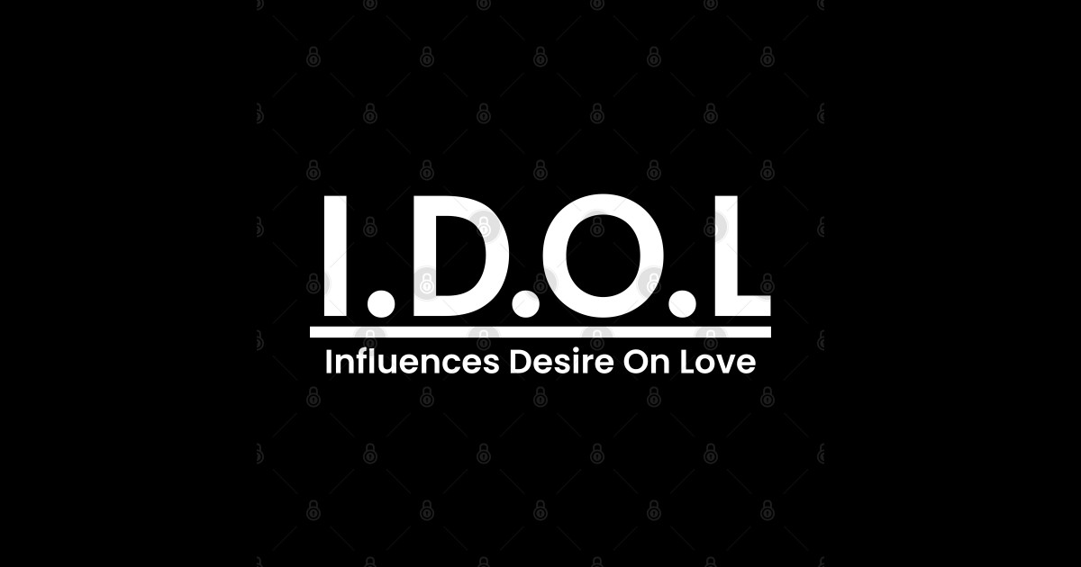 IDOL Meaning Word Art Minimalist Design - Kpop Merch - Posters and Art ...